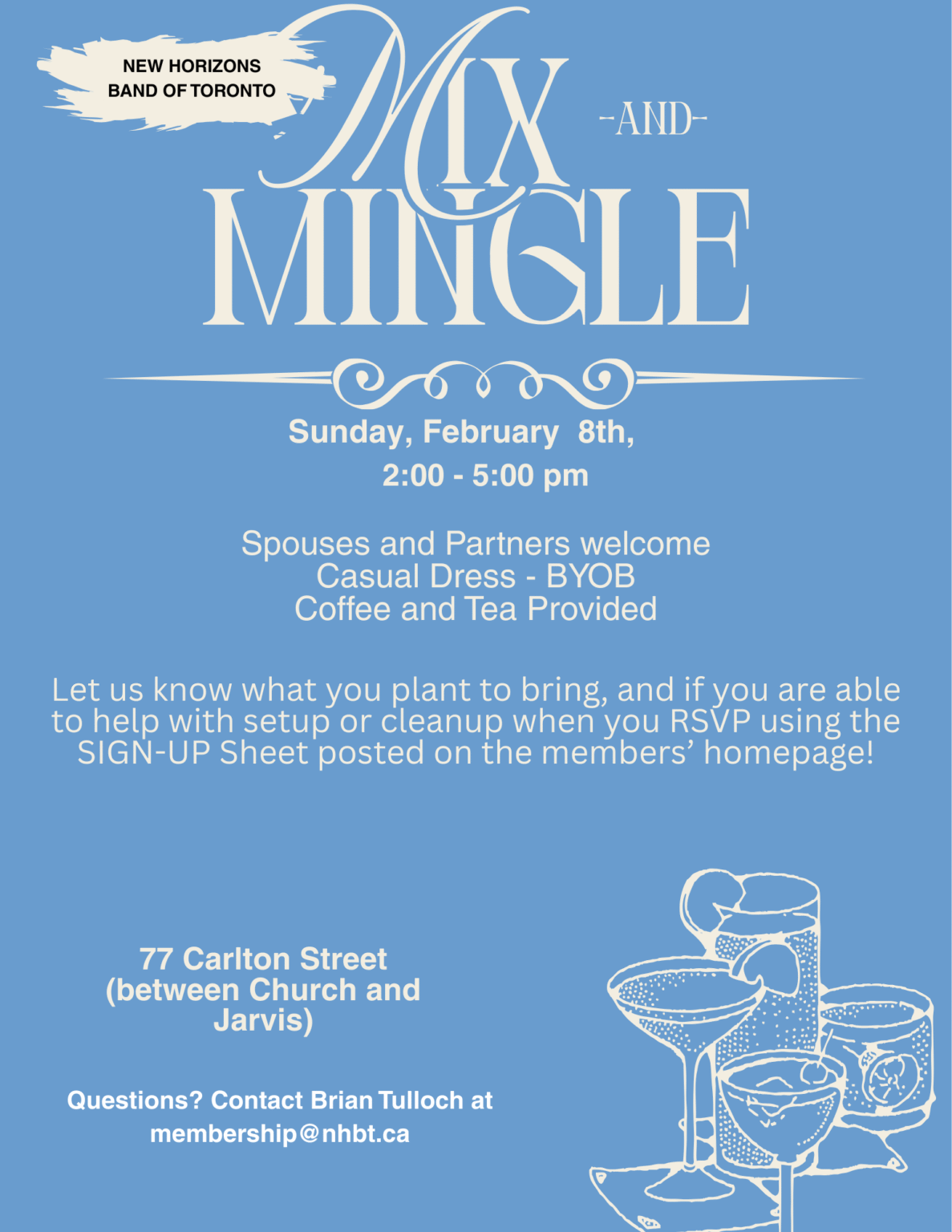 Mix and Mingle Social – New Horizons Band of Toronto